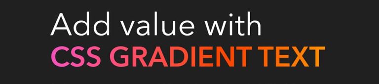 CSS Gradient text effect - Meta Affinity